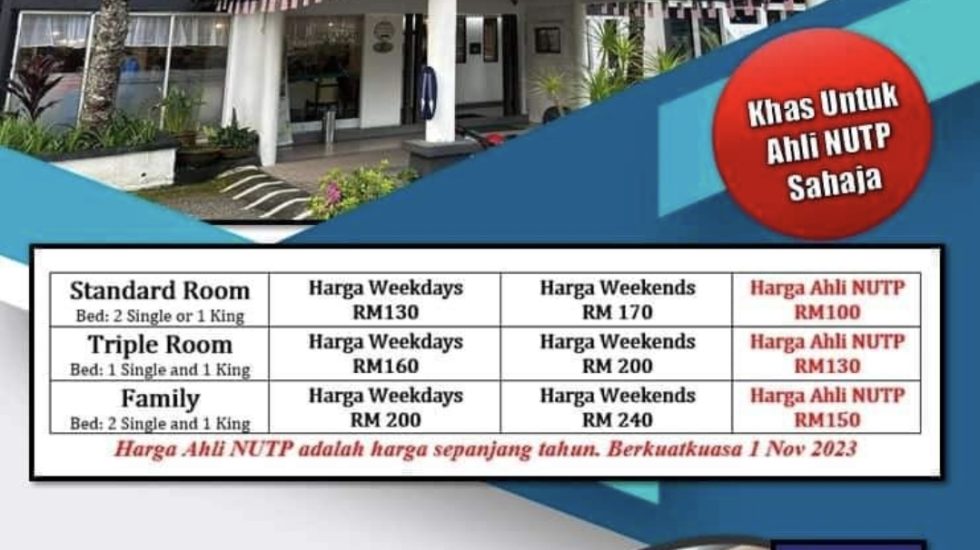 Diskaun Hotel Bagi Ahli NUTP - Pendidik2u